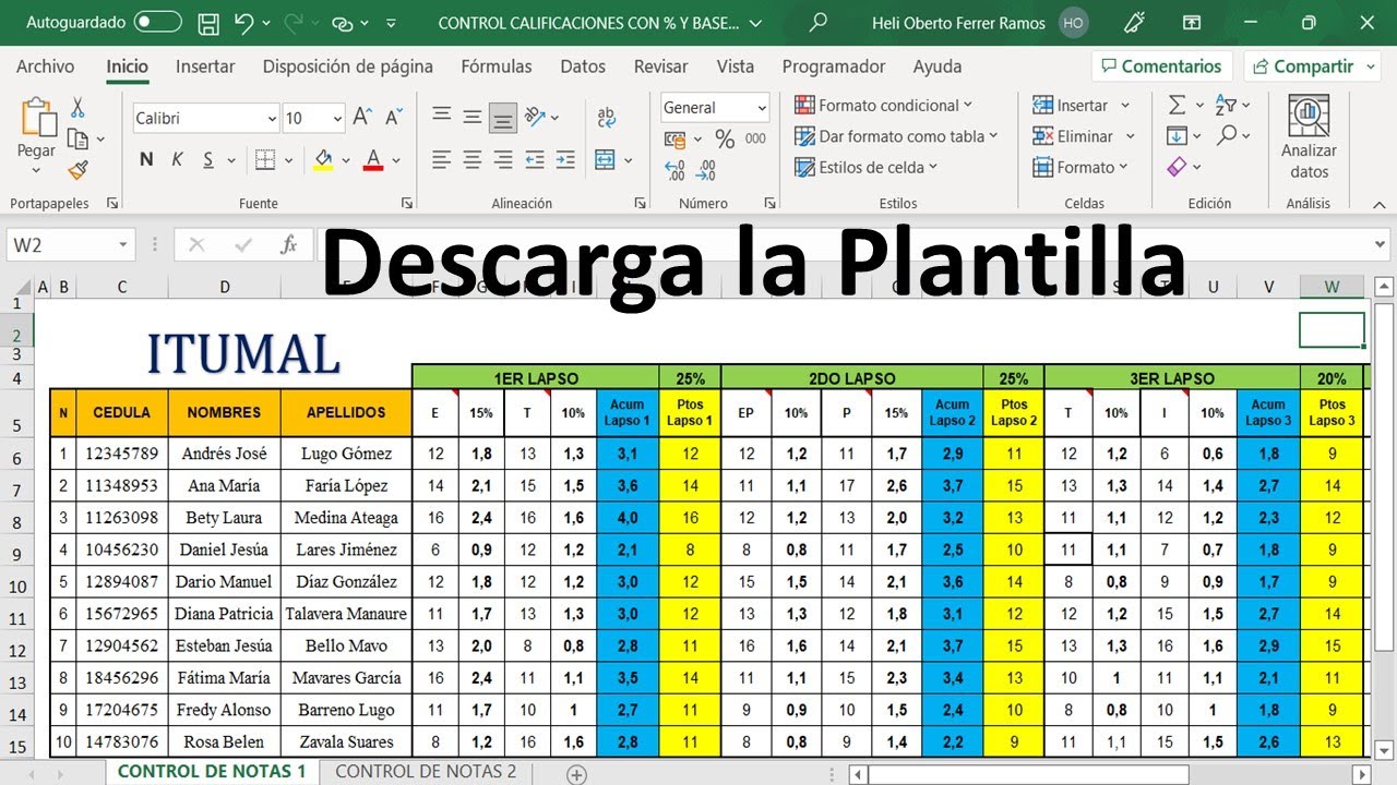 Calendario 2026 En Excel Para Calificaciones En – NBKomputer
