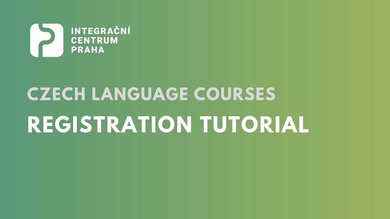 Czech Language Courses Registration Tutorial 2019 Youtube