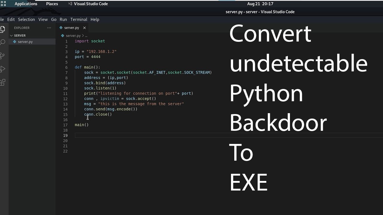 How To Convert Python File To Exe Executable Youtube