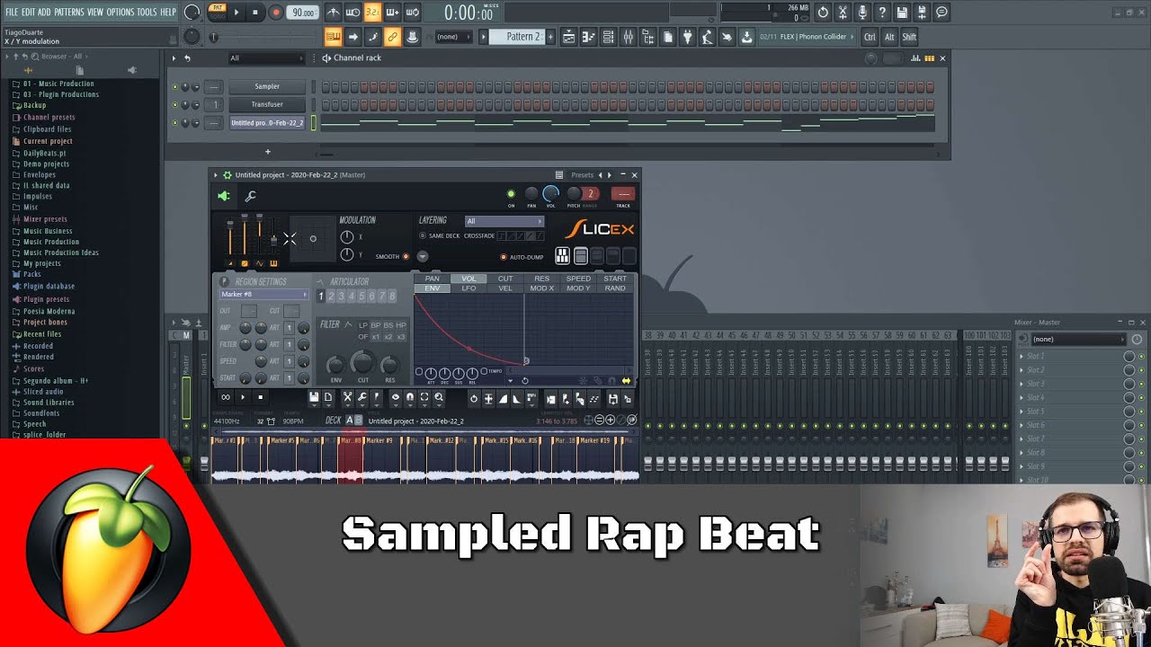 Sampled Rap Beat Fl Studio Tutorial Youtube