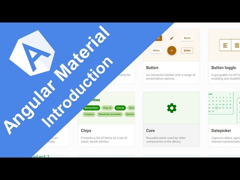 Angular Material 1 Introduction Youtube