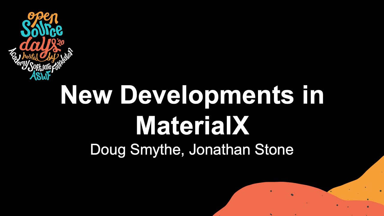 New Developments In Materialx Youtube