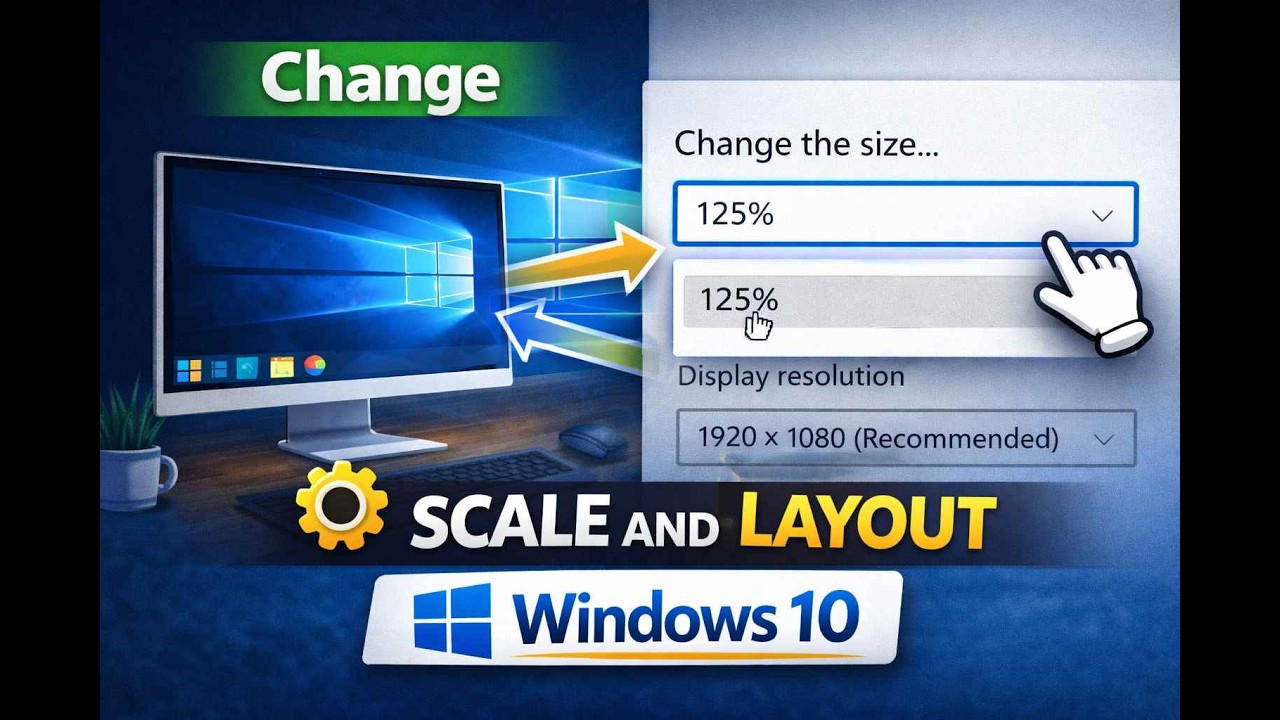 How To Change Scale And Layout In Windows 10 Gearupwindows Tutorial