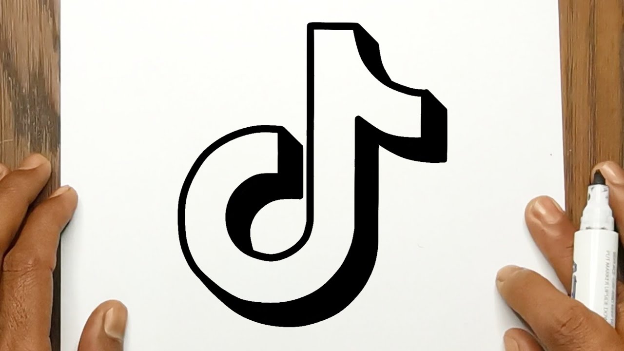 How To Draw Tiktok Logo Youtube