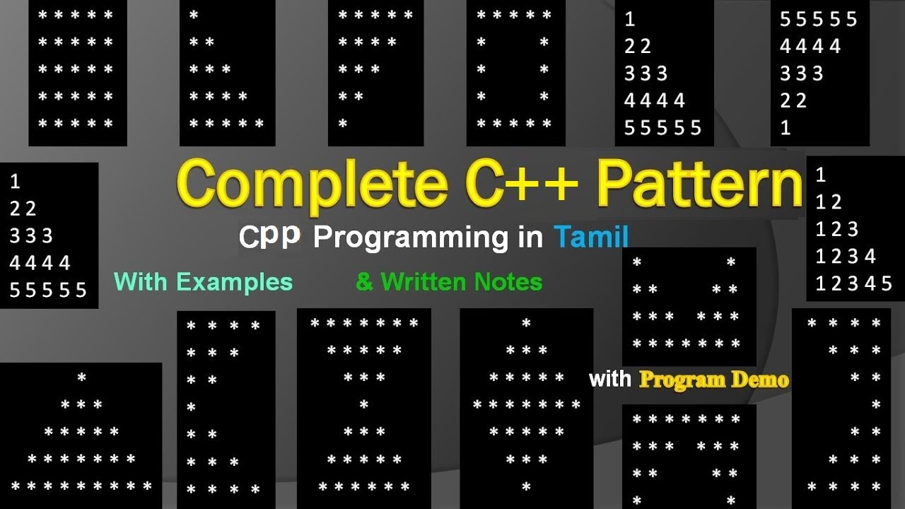 C Pattern Programs Examples Templates Sample Printables