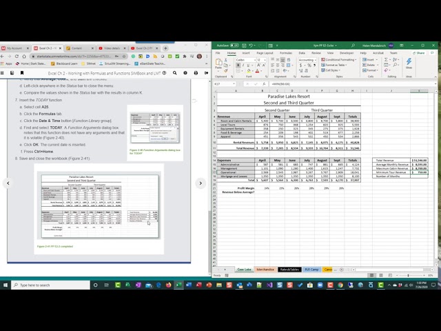 Excel Tutorial 2 Case 2 Solution