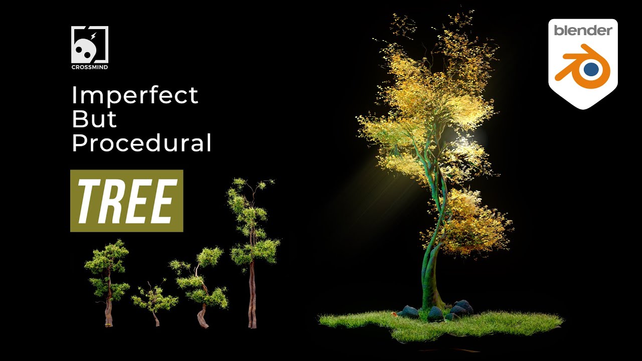 14 Procedural Tree Generator Blender Geometry Nodes Youtube