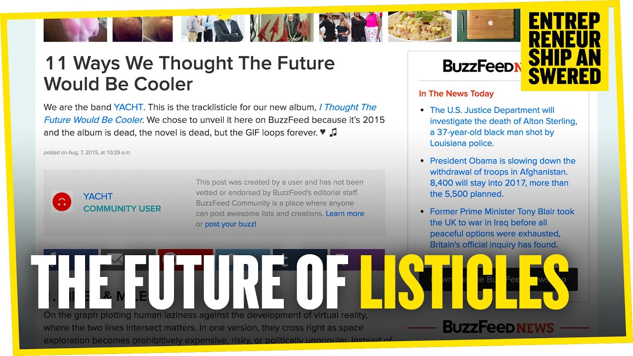 The Future Of Listicles Youtube