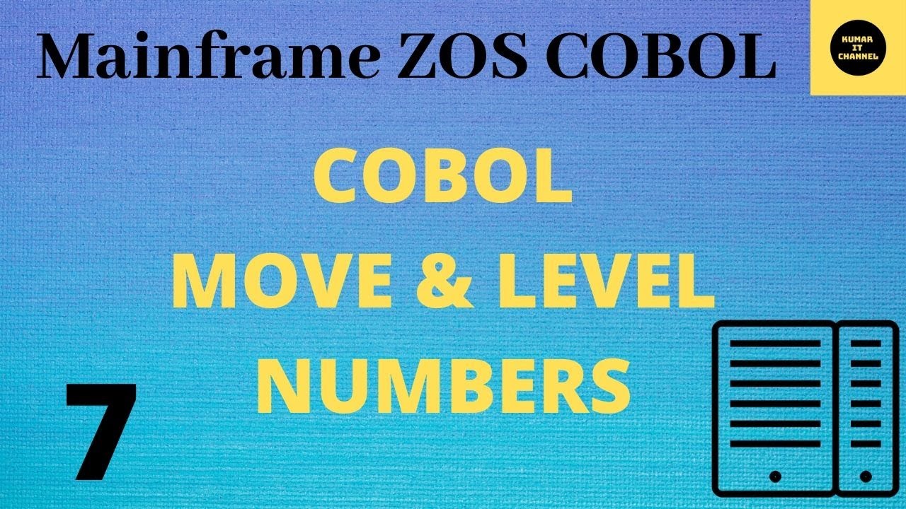 Cobol Move And Level Numbers Mainframe Cobol Practical Tutorial