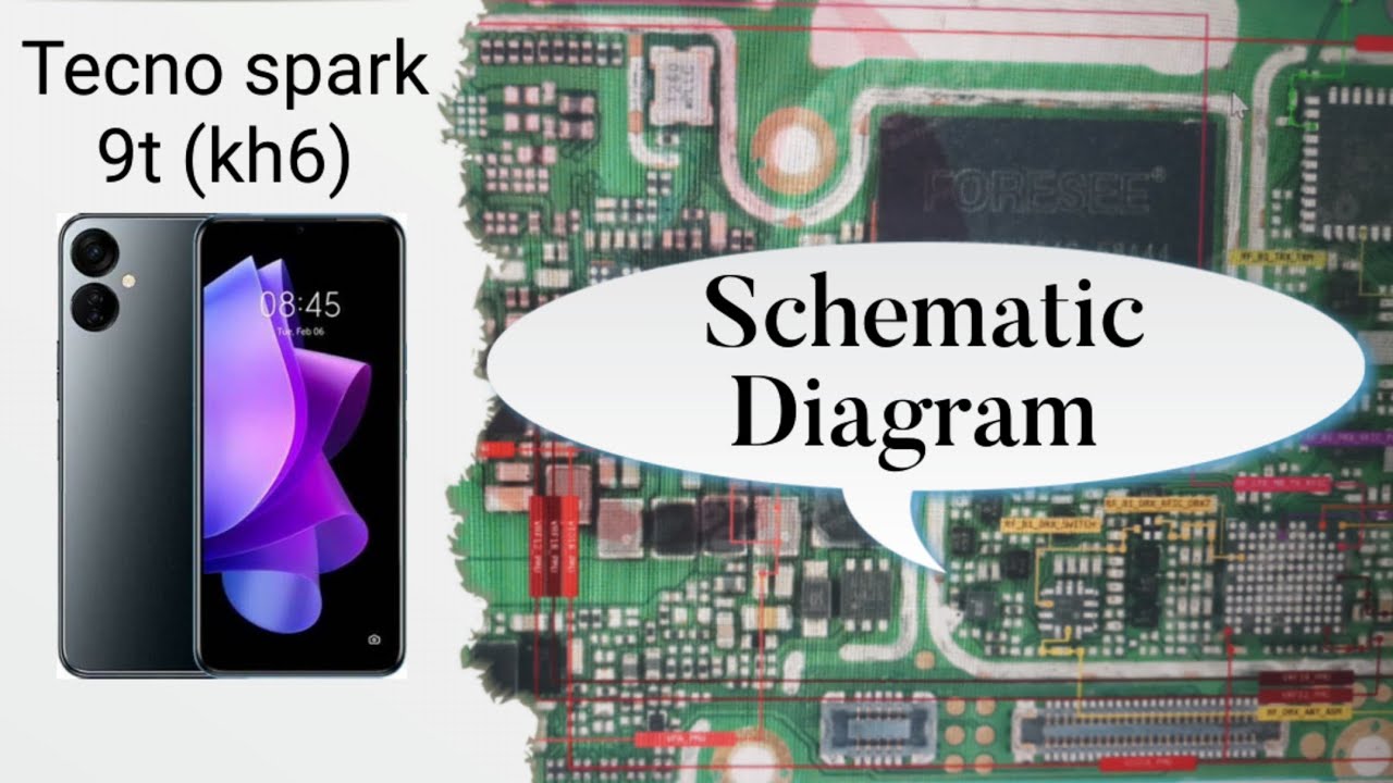 Schematic Diagram Of Tecno Spark 9t Kh6 Youtube