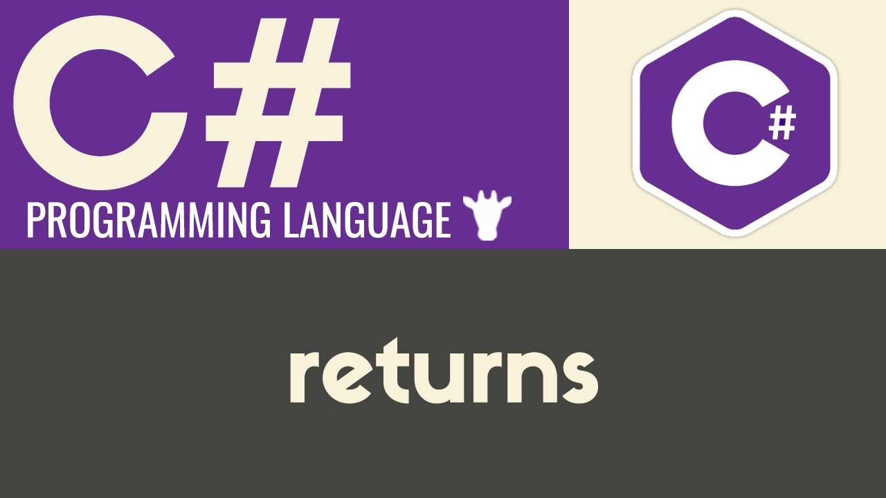 Return Statement C Tutorial 13 Youtube