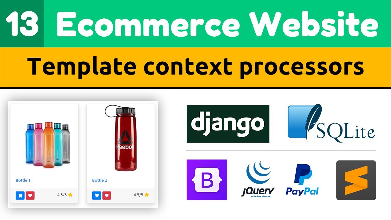Share Data In All Template With Context Processors Django Ecommerce