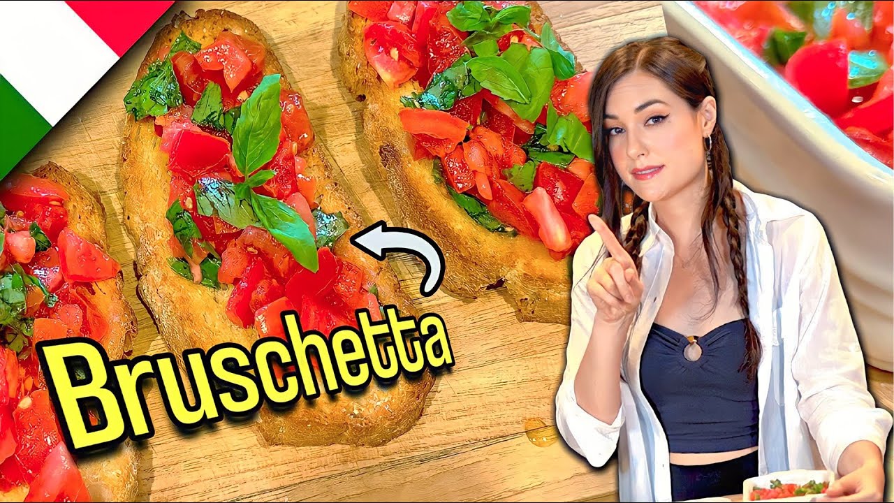 Easy Toasted Bread And Tomatoes Bruschetta Youtube