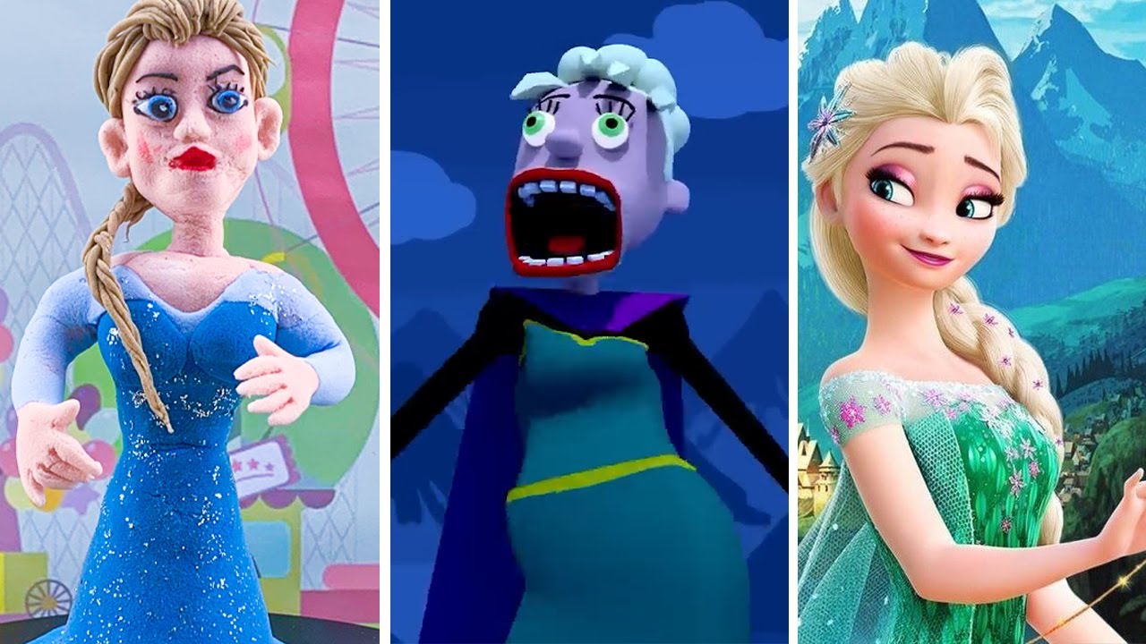 Making Frozen Elsa Let It Go The Remakeboot With Clay Youtube