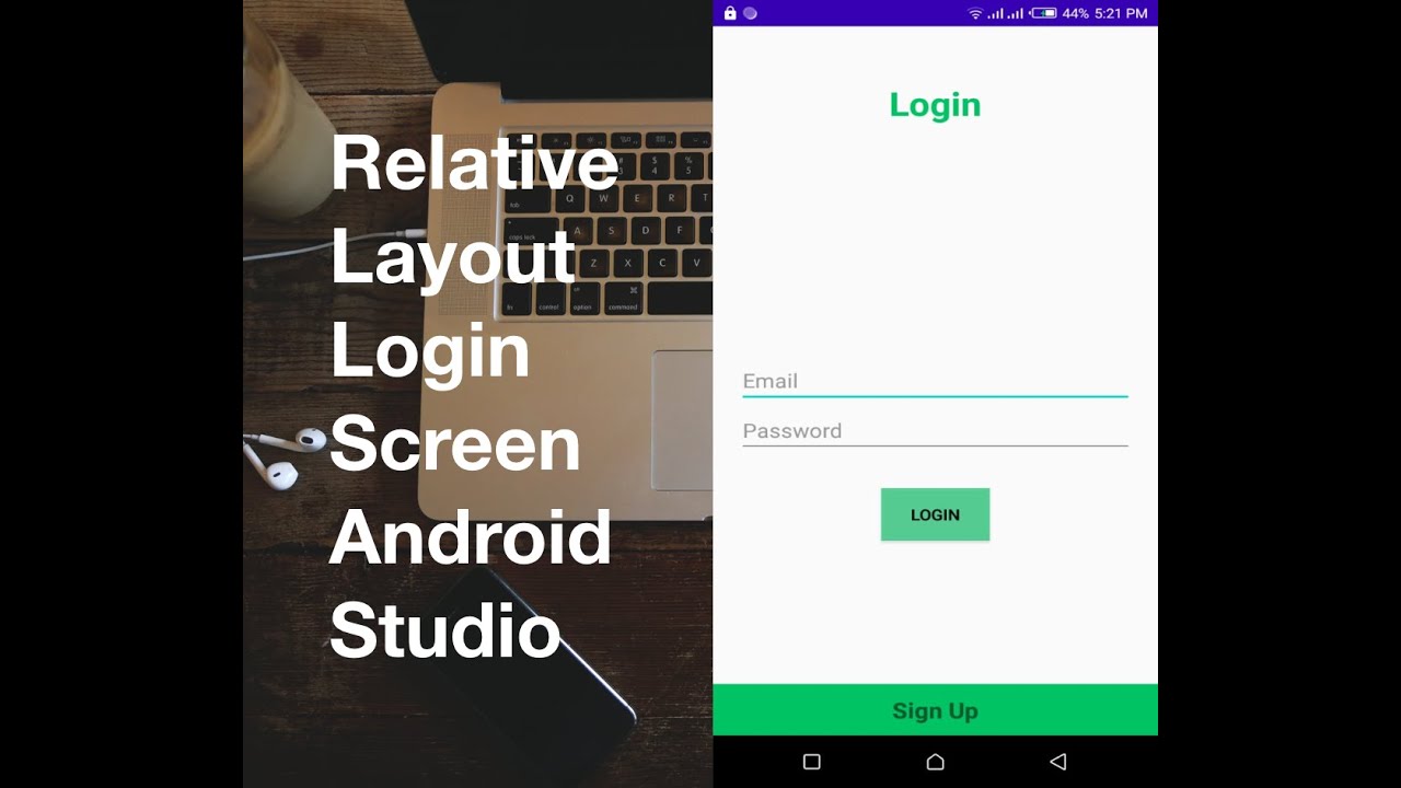 Using Relative Layout In Android Studio Design Talk