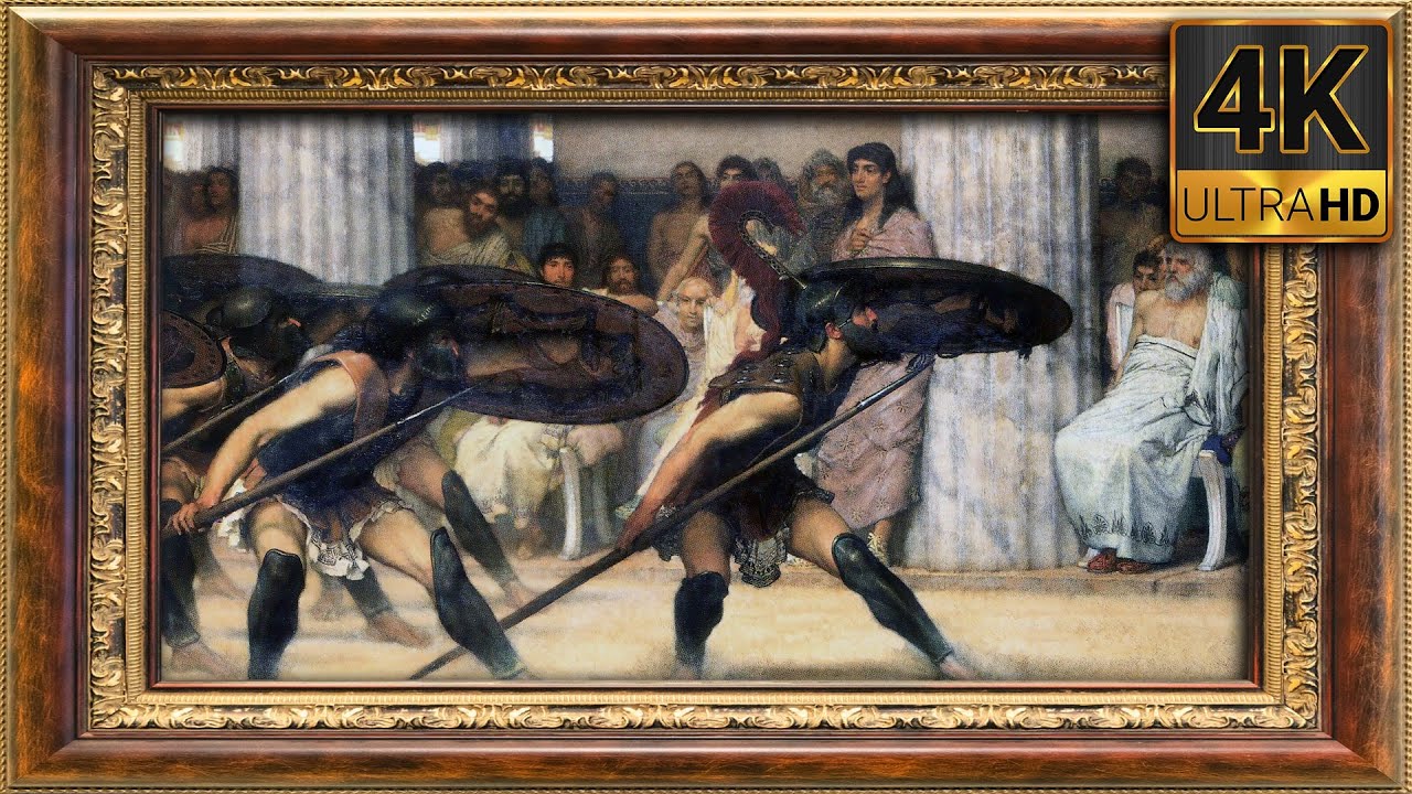 Gold Framed Vintage Art Screensaver Framed Art Screensaver Tv