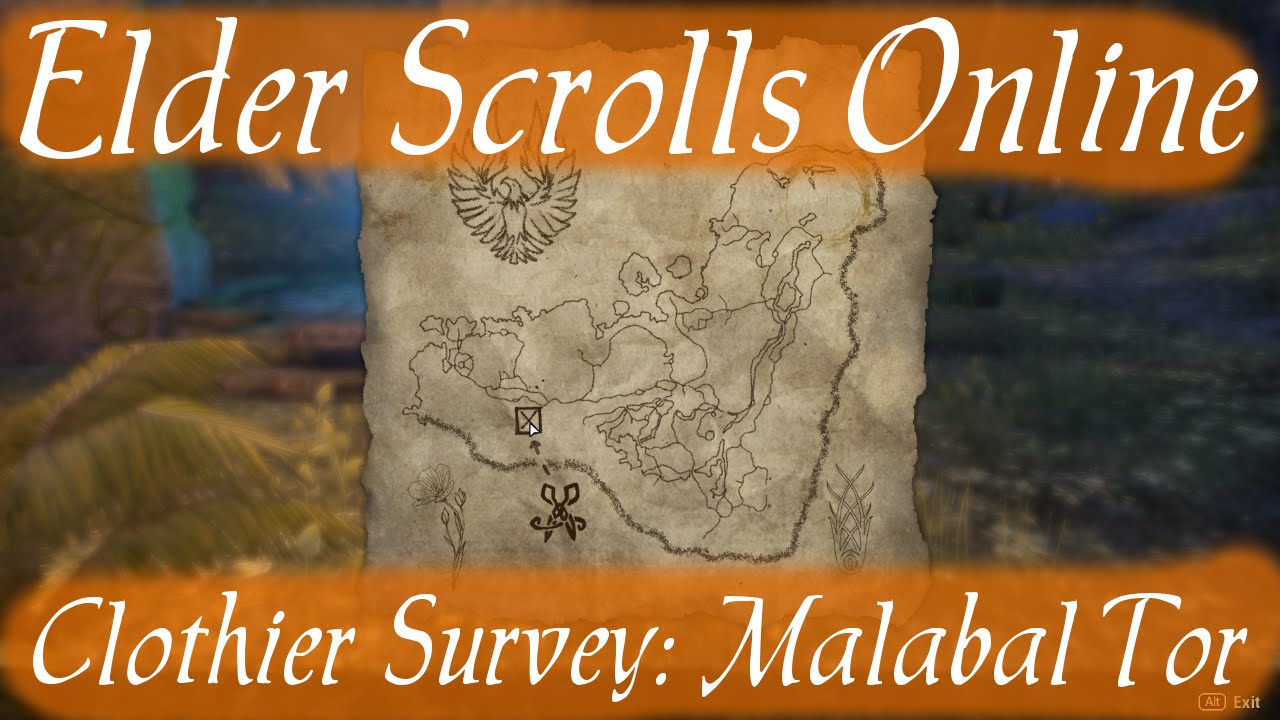 Clothier Survey Malabal Tor Elder Scrolls Online Youtube