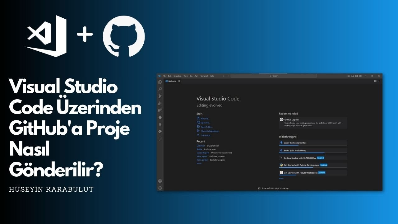 Visual Studio Code üzerinden Github A Proje Nasıl Gönderilir Youtube