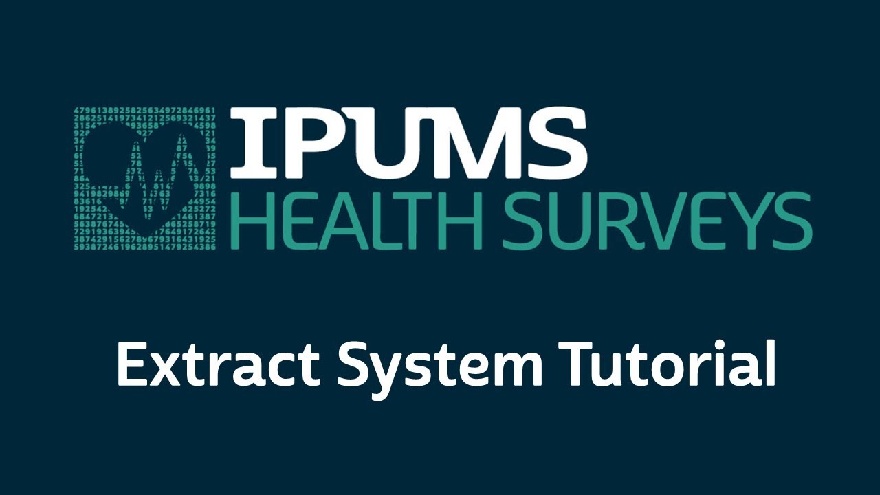 Ipums Nhis Extract System Tutorial Youtube