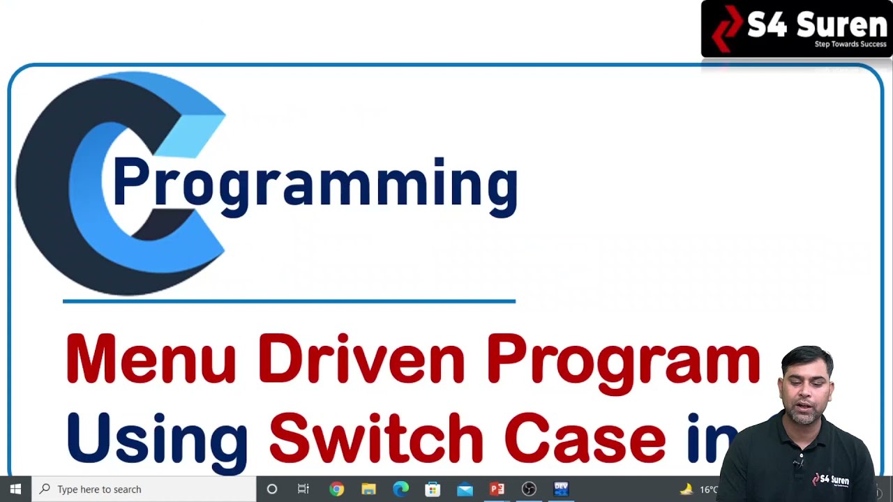 Menu Driven Program Using Switch Case In C Language Arithmetic Binary