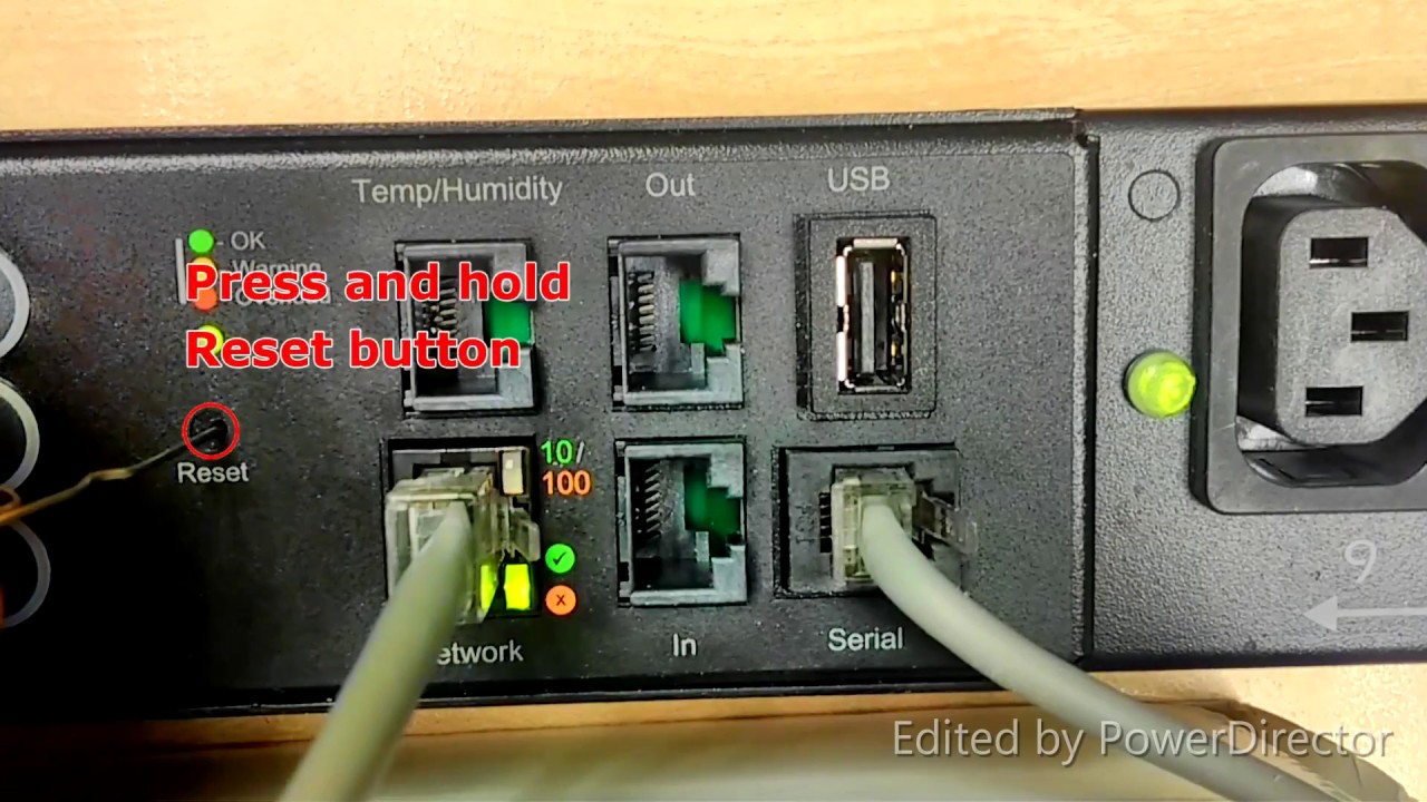 How To Reset Apc Generation 2 Pdu Youtube