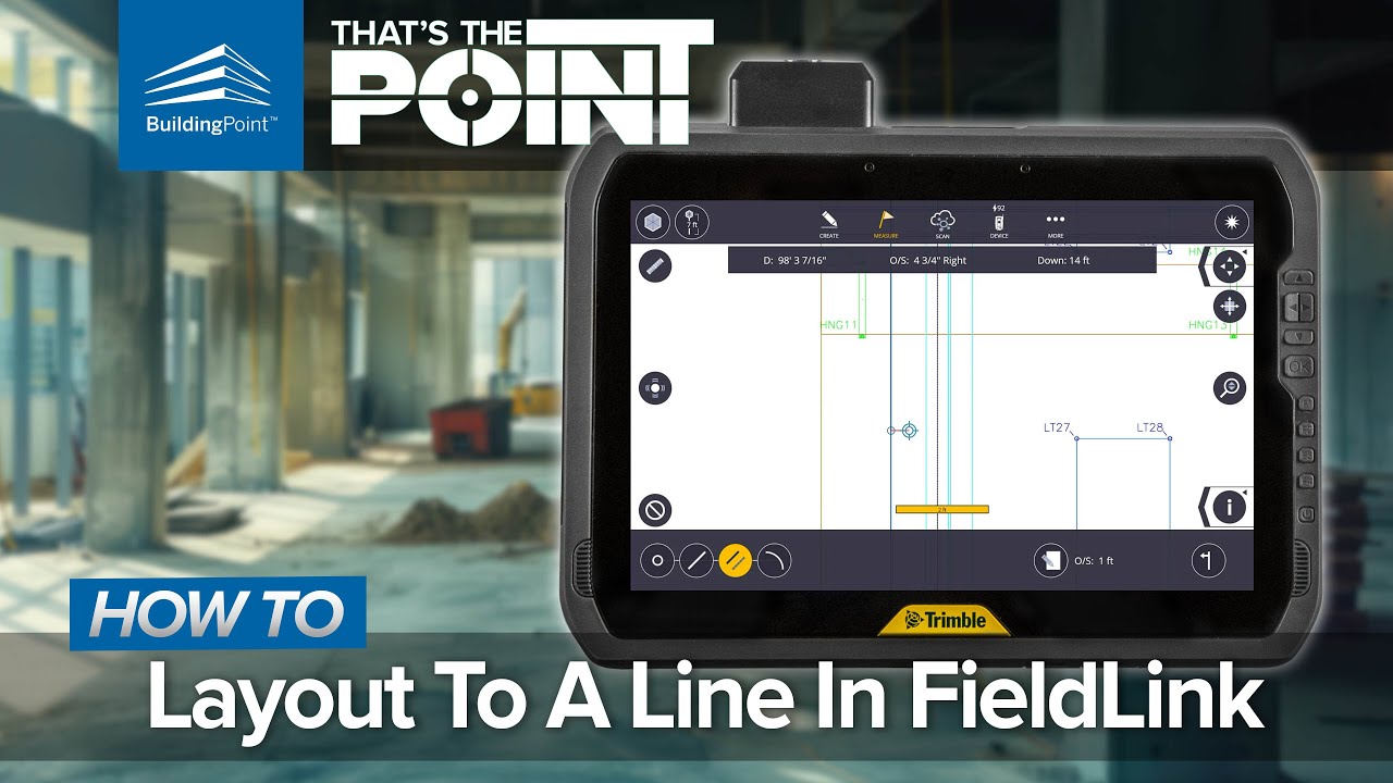 That S The Point How To Layout To A Line In Trimble Fieldlink Youtube