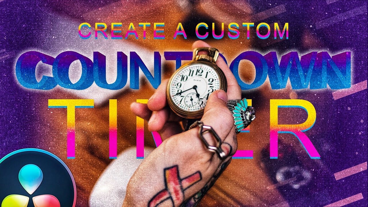 Easy Countdown Timer Resolve 16 Tutorial Youtube