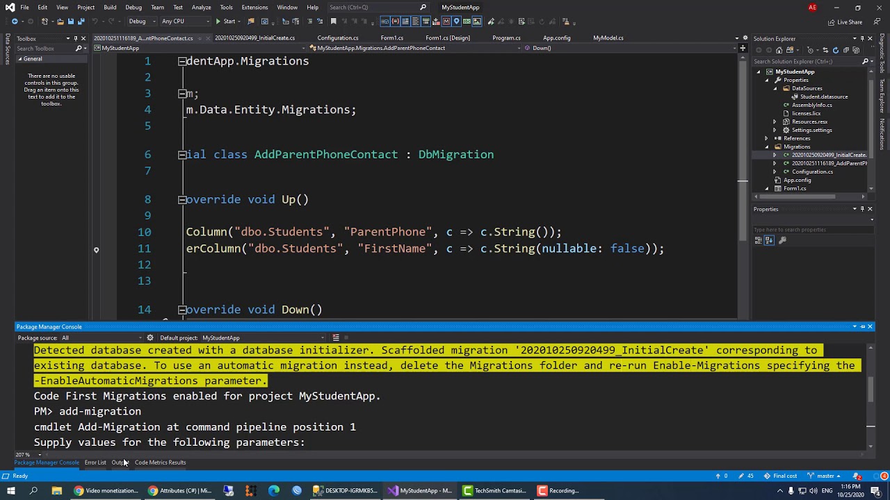Entity Framework C Migrations Youtube