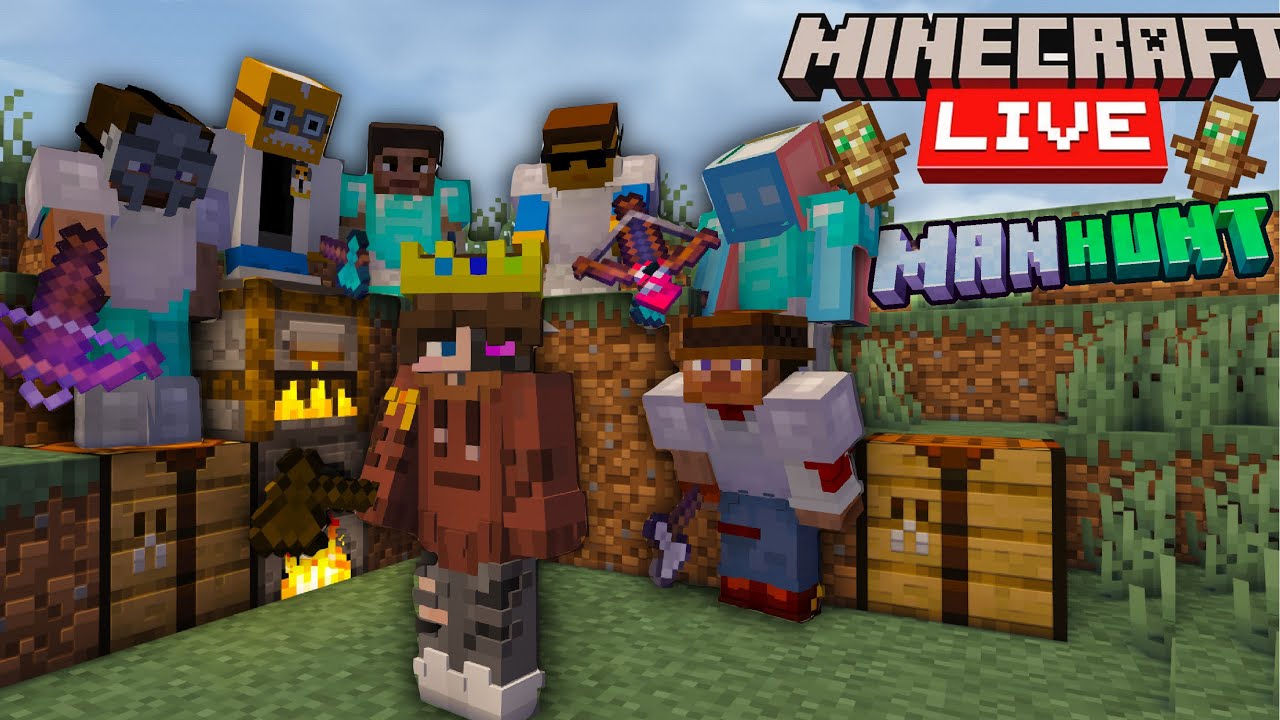 Minecraft Manhunt With Subscribers Minecraft Live Youtube