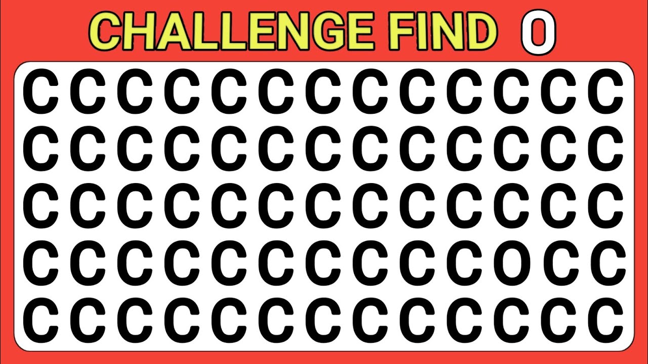 Find The Odd One Out Number And Letter Quiz Oddity Spotting Youtube