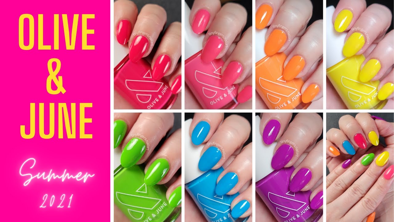 Olive June Summer 2021 Collection Swatch And Review Youtube