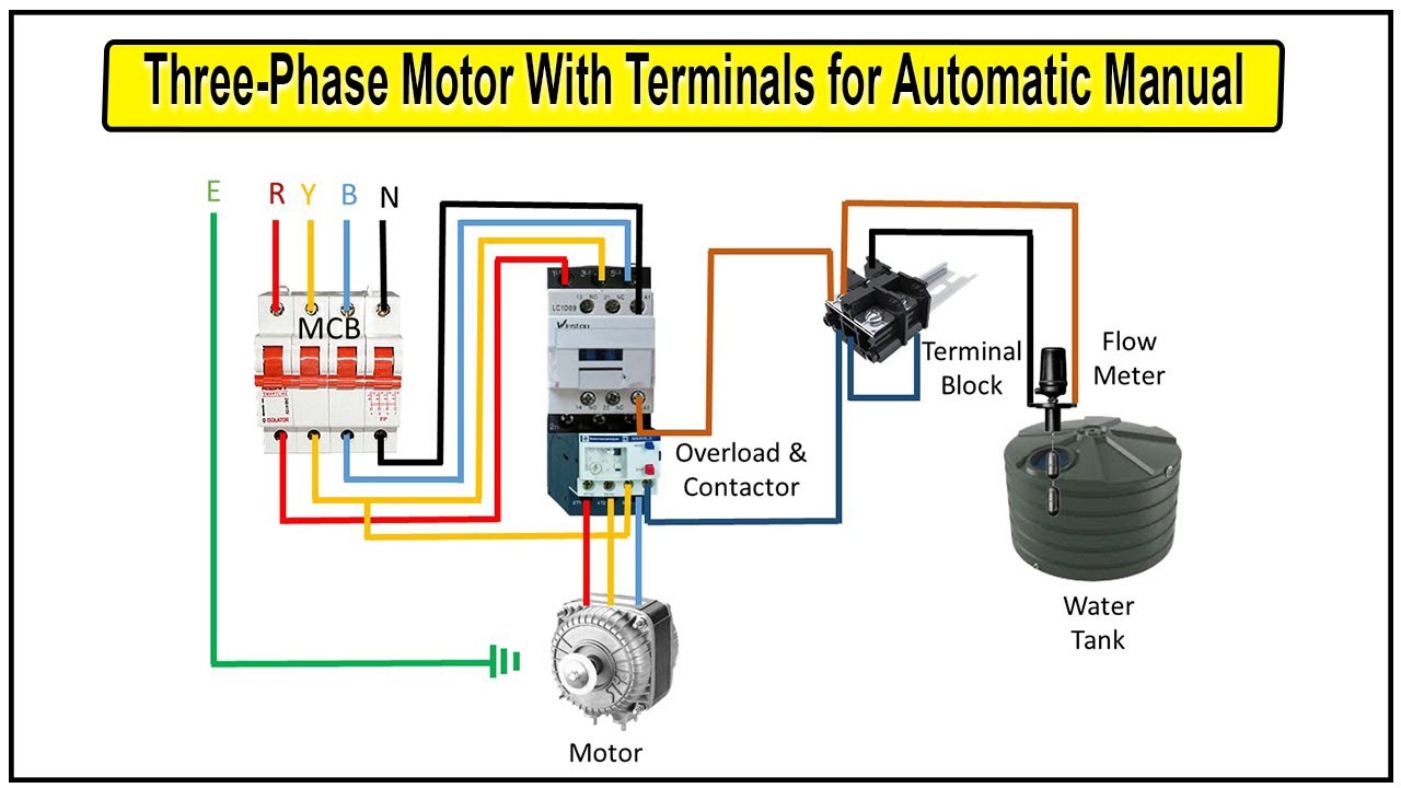 Contactor Wiring For 3 Phase Motor At Evan Olsen Blog