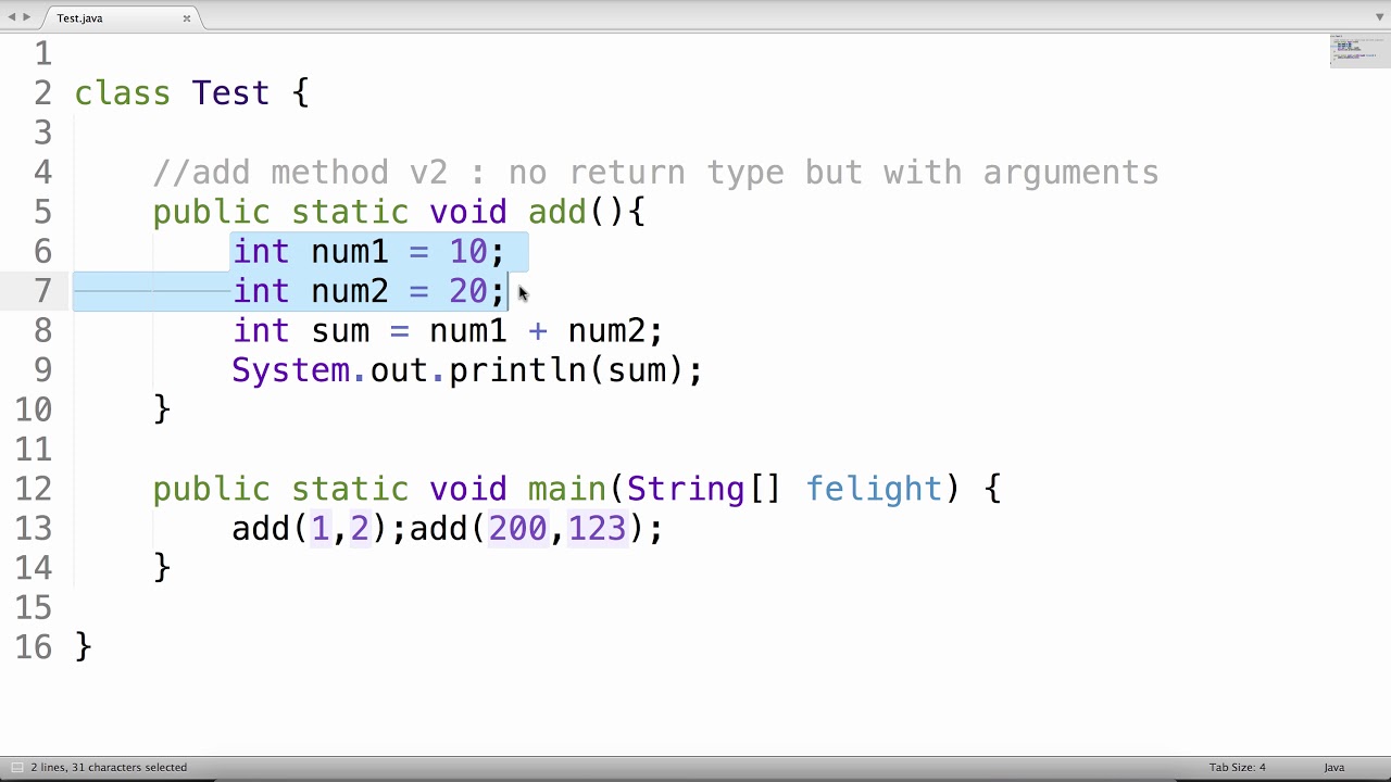 Java Basics Methods Part 2 Youtube