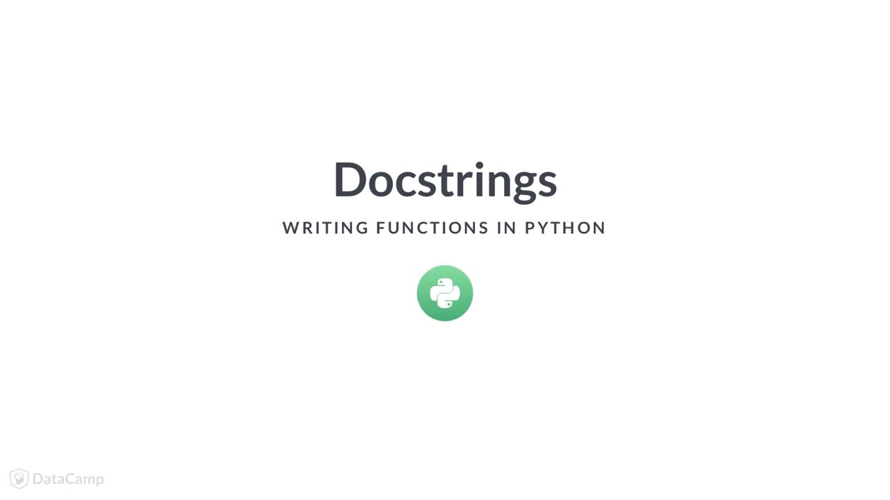Python Tutorial Docstrings Youtube