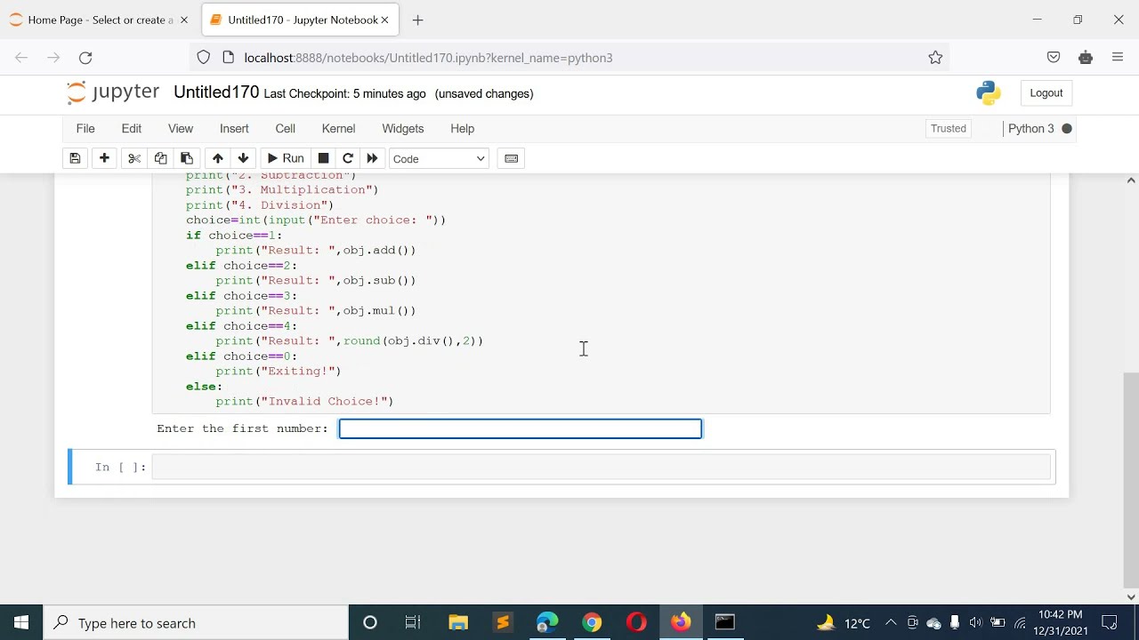 Python Program To Create A Class Which Performs Basic Calculator