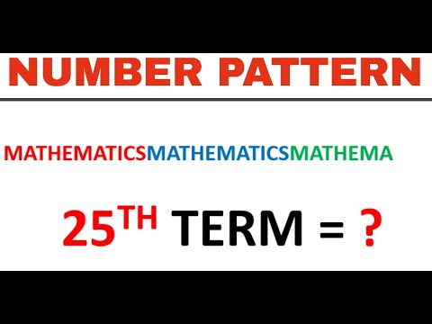 Number Pattern Youtube