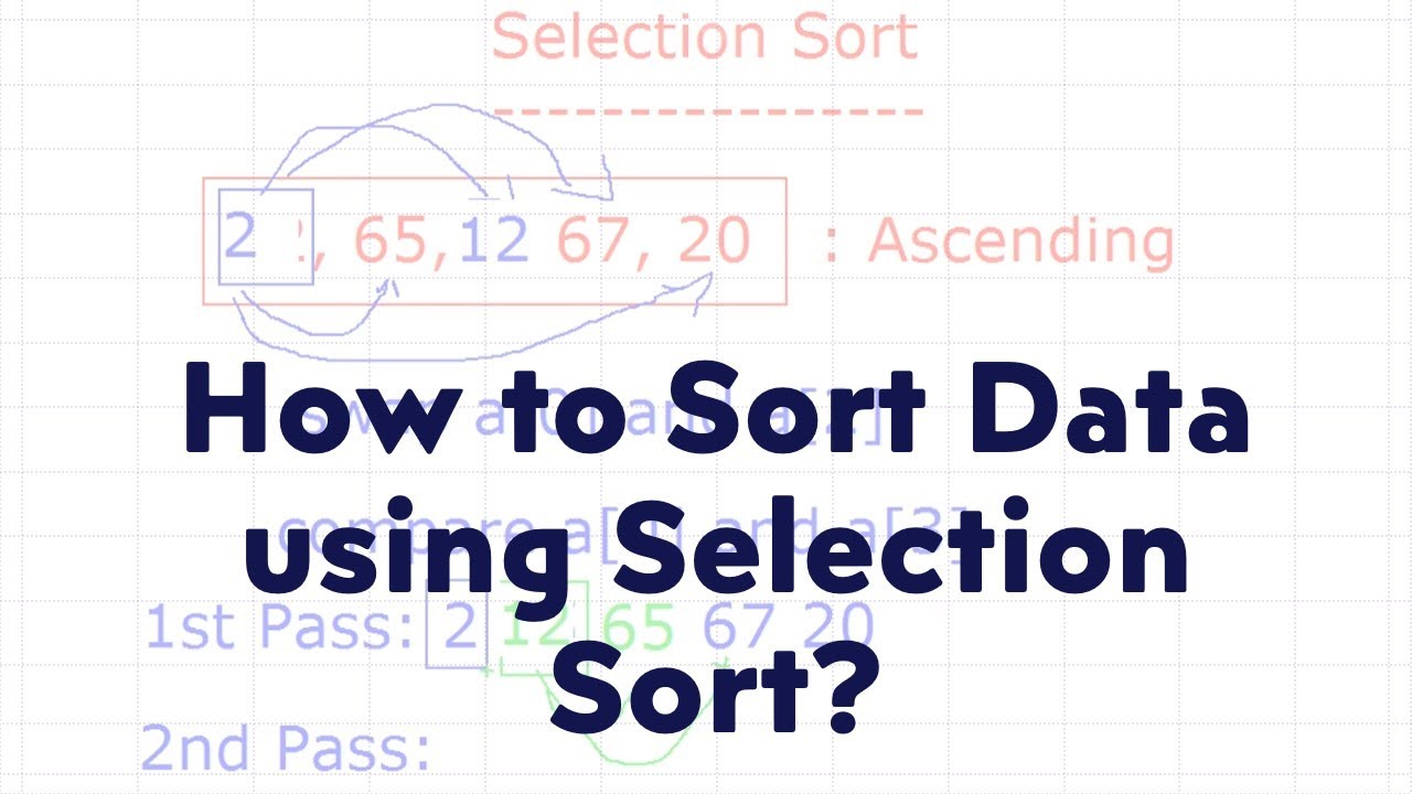 How To Write Code For Selection Sort In C Youtube