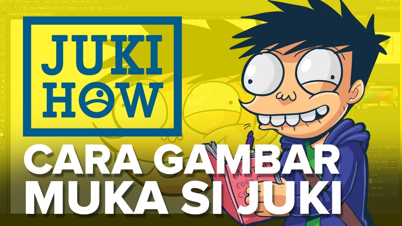 Jukihow Cara Gambar Muka Si Juki Youtube