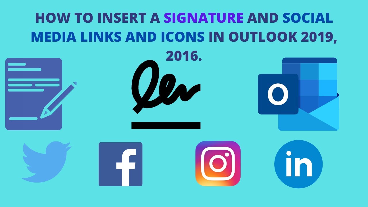 How To Add Social Media Icons In Outlook Email Signature – eroppa How To Add Social Media Icons In Outlook Email Signature – eroppa