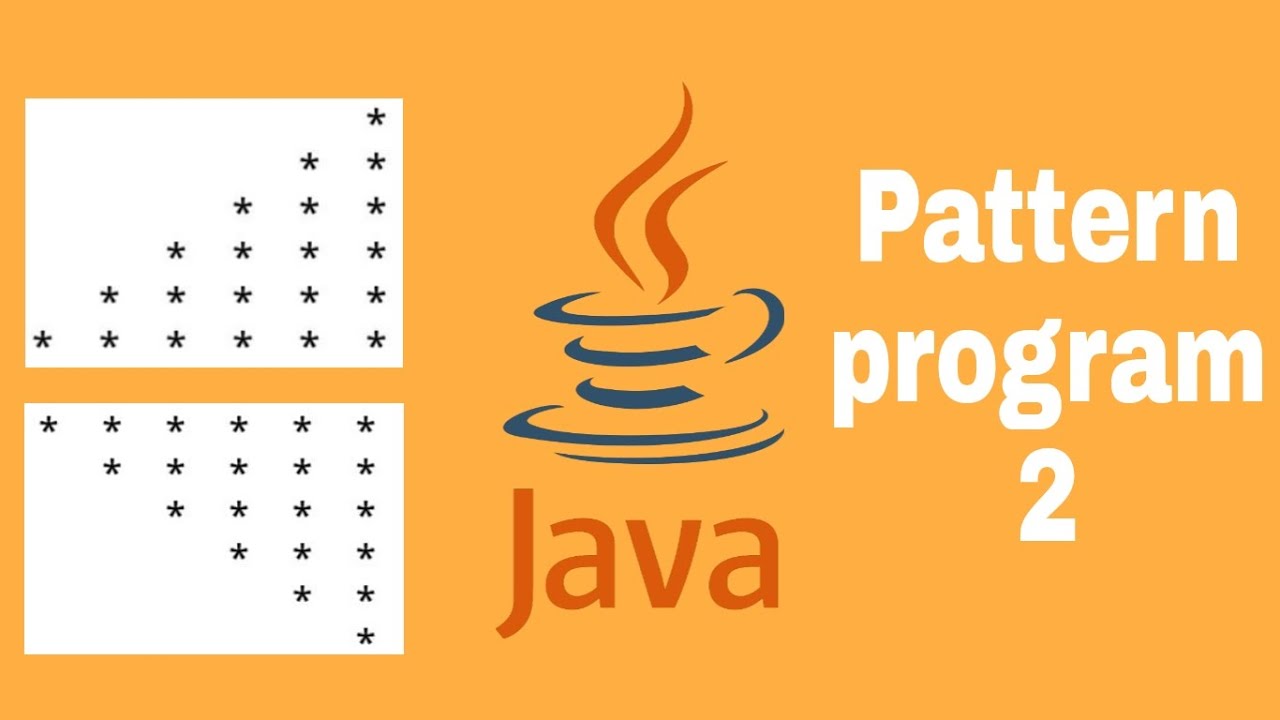 Star Pattern Programs 2 Logic In Java Programming Knowledge Youtube