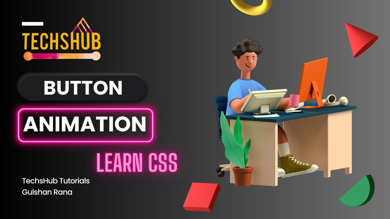 Pure Css Button Animations Learn Html Css Youtube