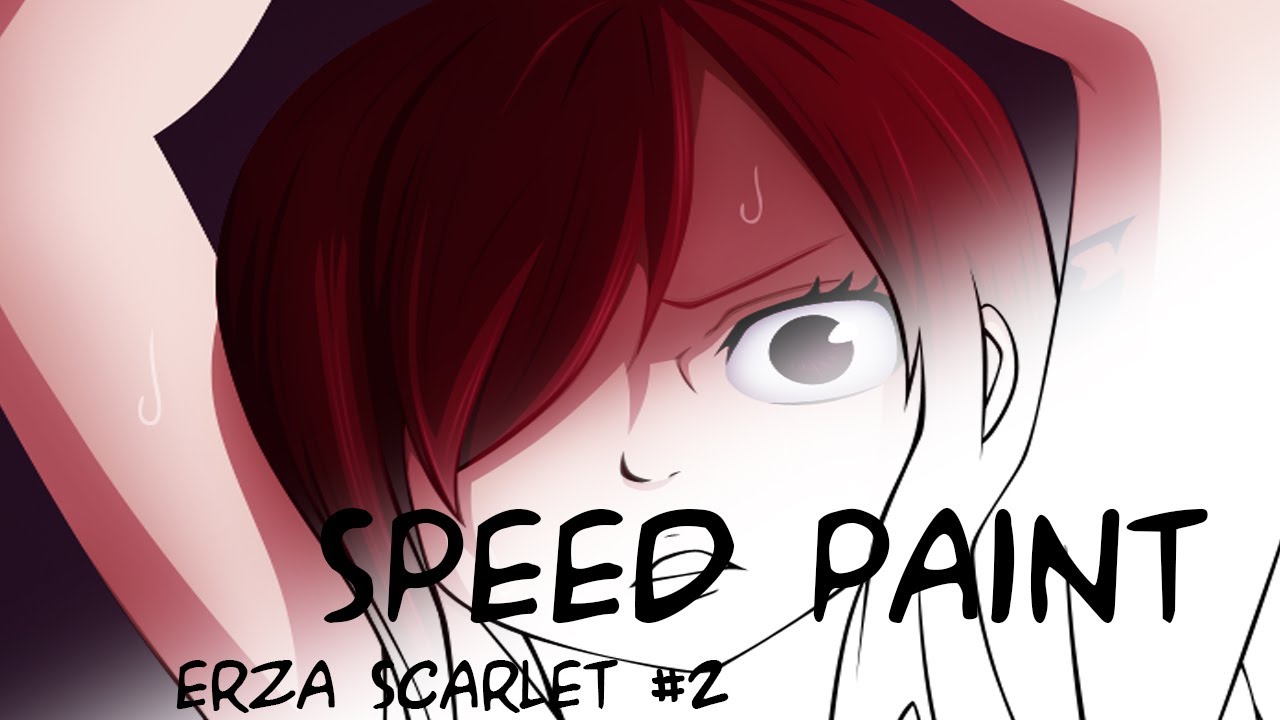 Speed Paint Erza Scarlet 2 Youtube