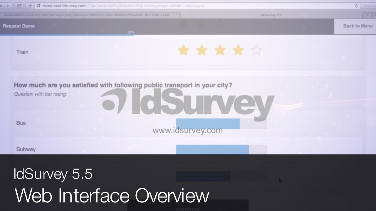 Idsurvey 5 5 Web Interface Overview Cawi Youtube
