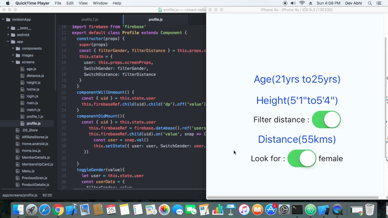 Tinder Clone Using React Native And Firebase Part 1 Youtube
