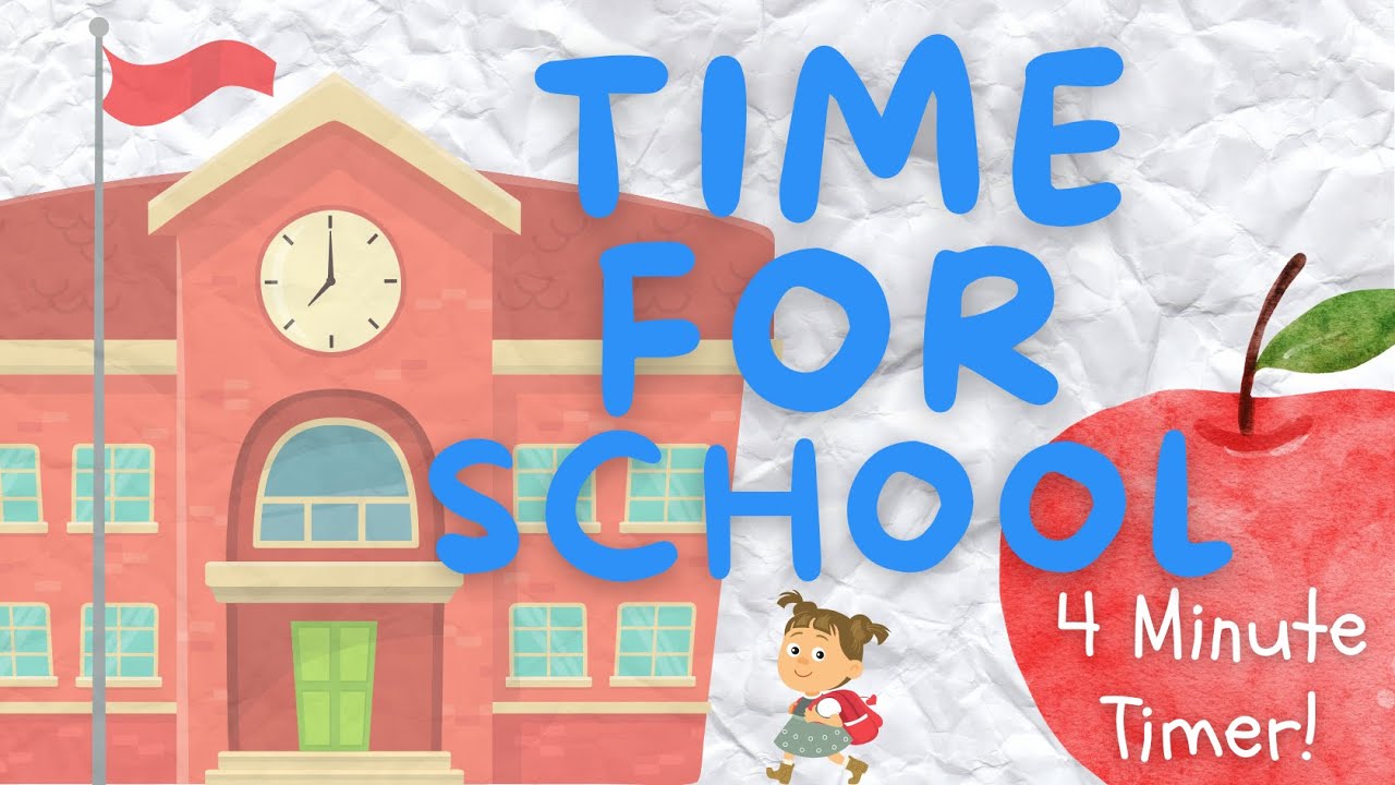4 Minute Timer Time For School Kids Classroom With Music Youtube