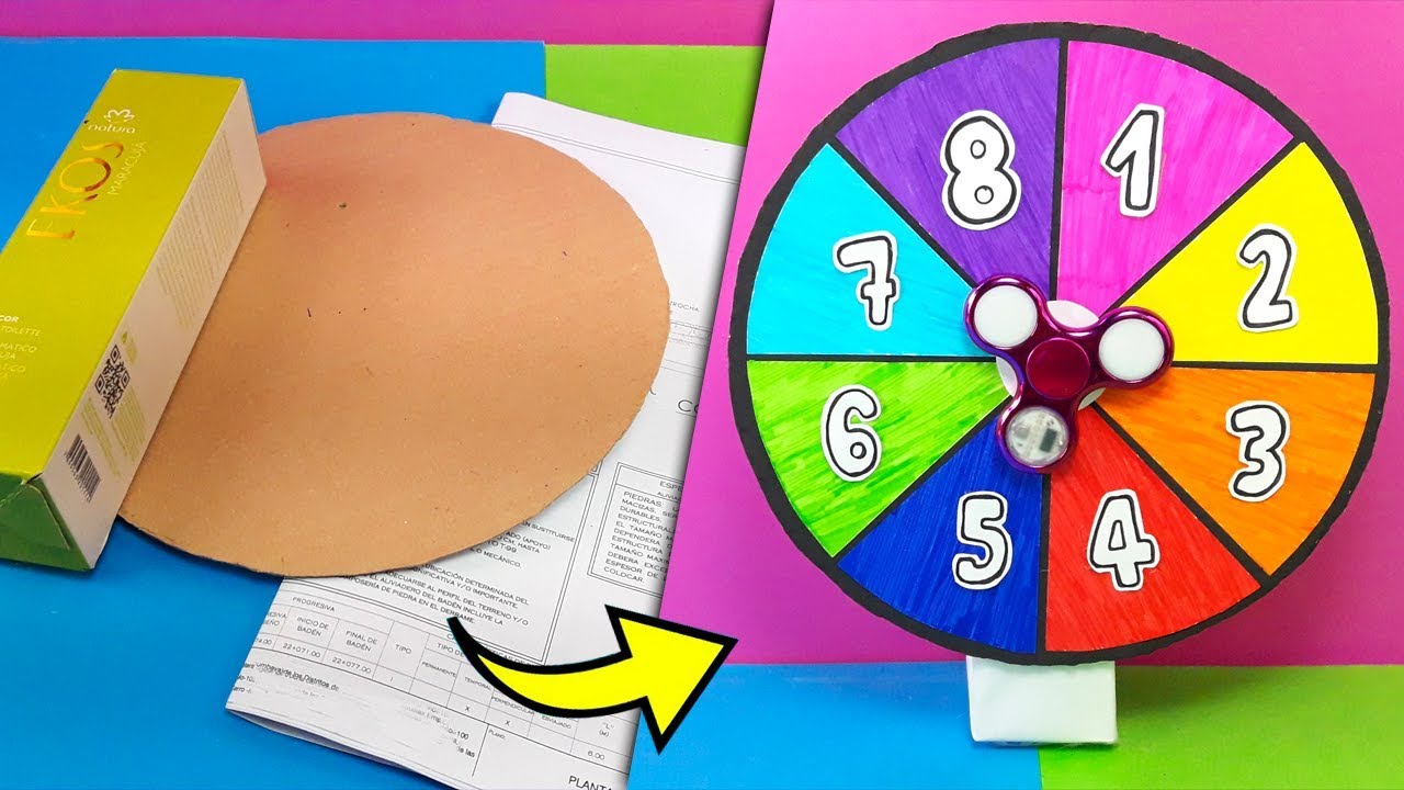 в пёџ Como Hacer Una Ruleta Casera Con Material Reciclado пёџ Crafty Diy
