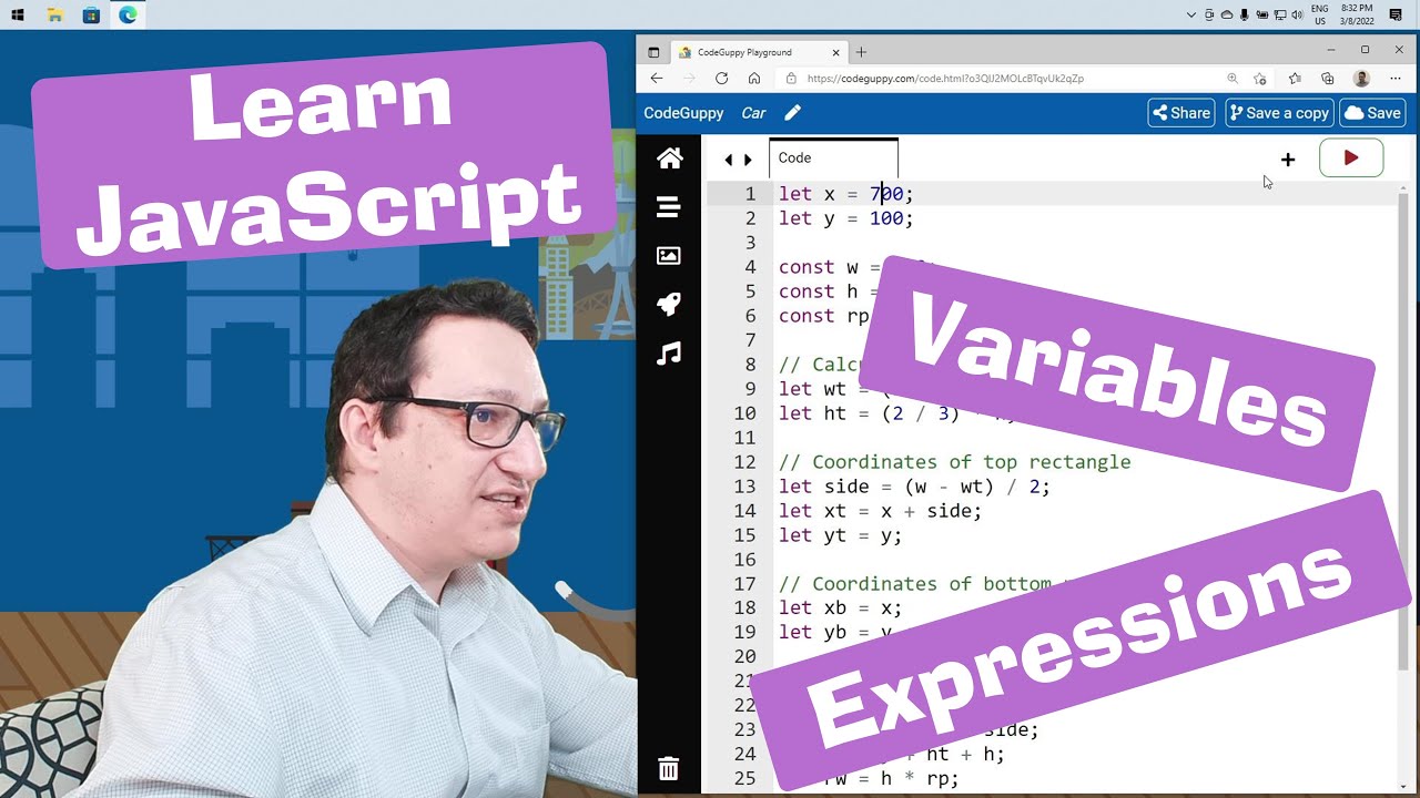 Javascript Tutorial 6 24 Variables Expressions And Operators Coding