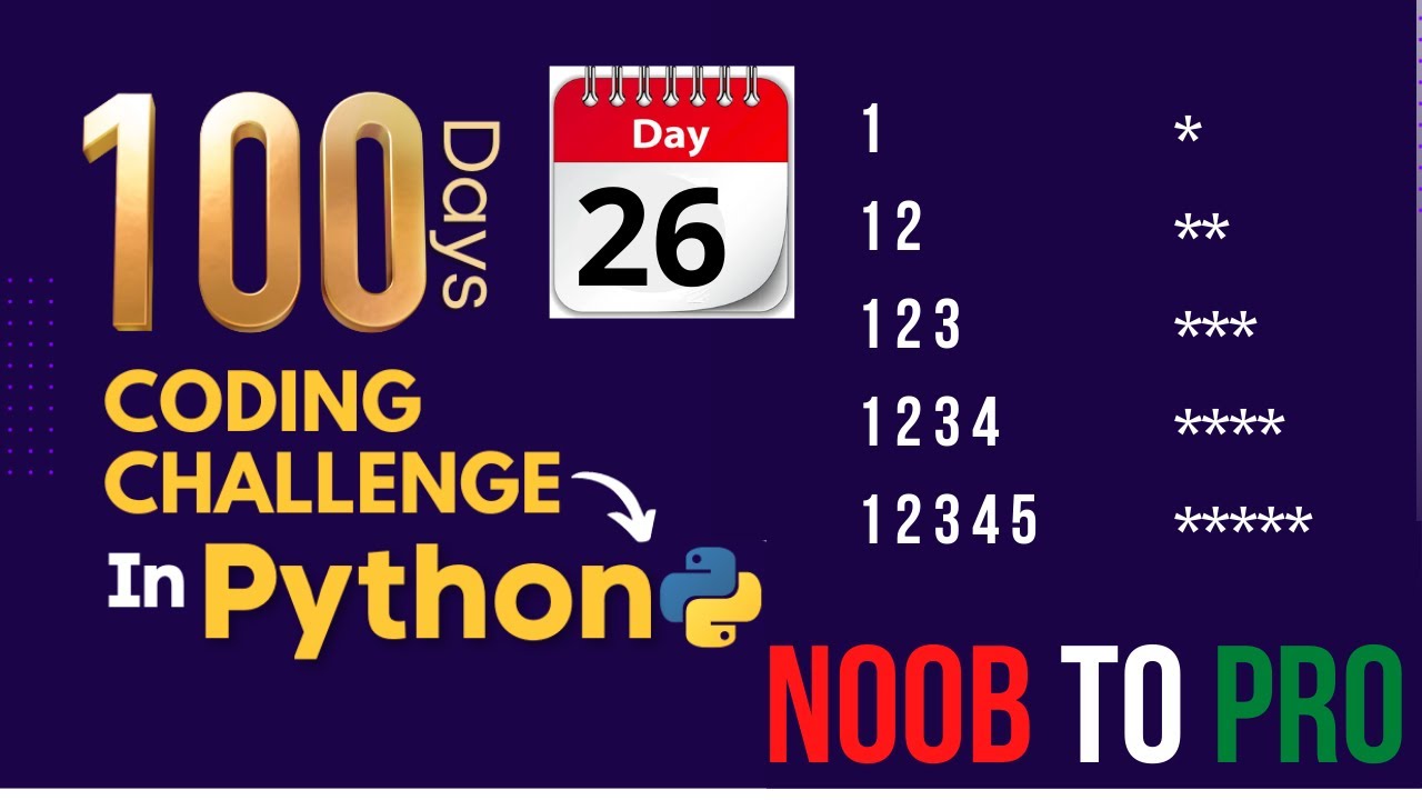 Day 26 100 Days Coding Challenge In Python Python Programs
