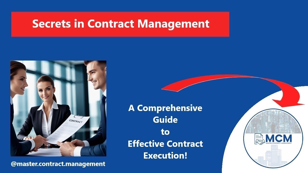 Secrets In Contract Management Basics A Step By Step Guide Youtube