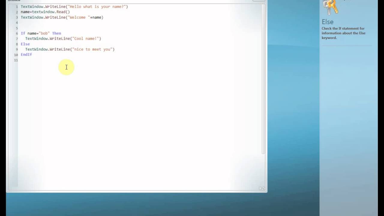 Lesson 3 In Small Basic Youtube